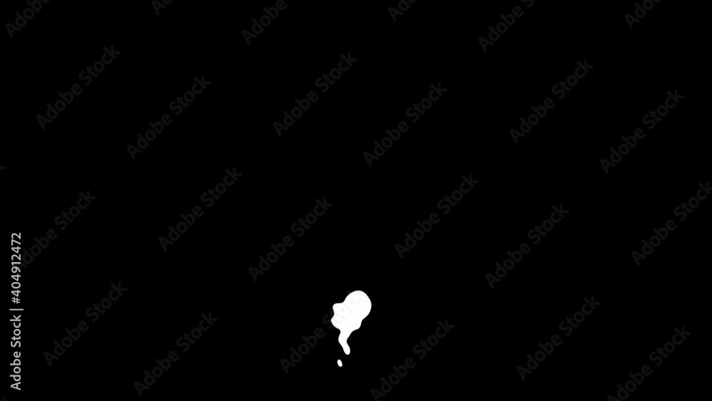 2D smoke cartoon animation. Hand-drawn frame-by-frame motion smoke ...