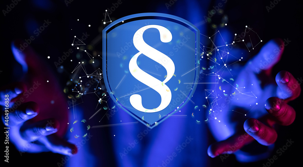 Symbol of Law and Justice - Paragraph / section sign Stock Illustration ...