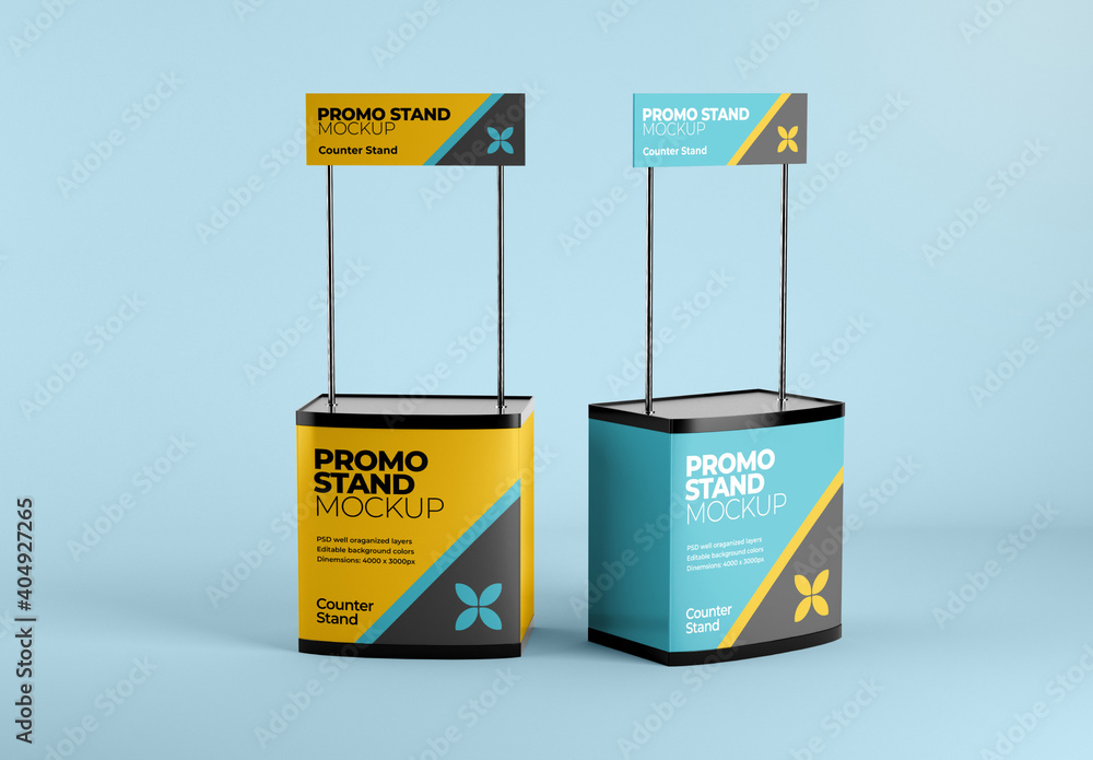 Promo Stand Mockup Stock Template | Adobe Stock