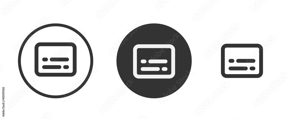 transcript icon . web icon set . icons collection. Simple vector ...