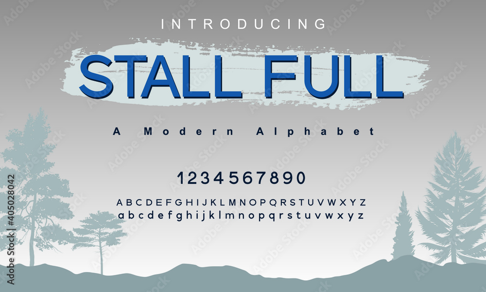 Stall Full font. Elegant alphabet letters font and number. Classic ...