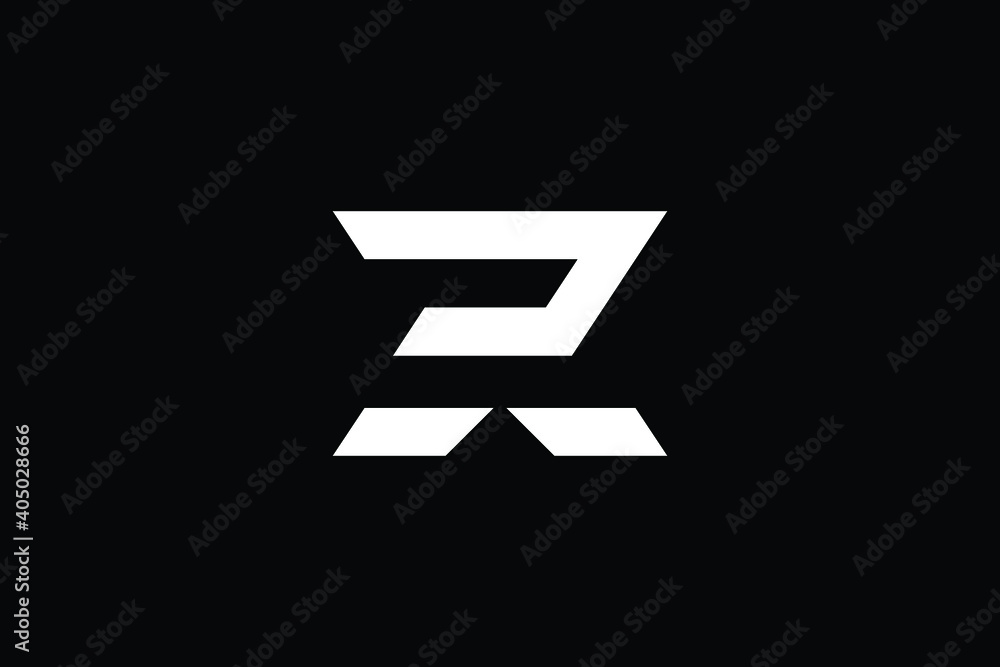 ZX logo letter design on luxury background. XZ logo monogram initials ...