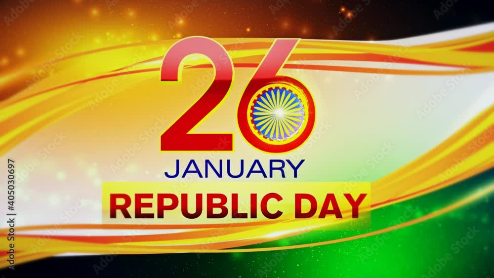 Republic Day of India Background, Tri color animated Background with ...