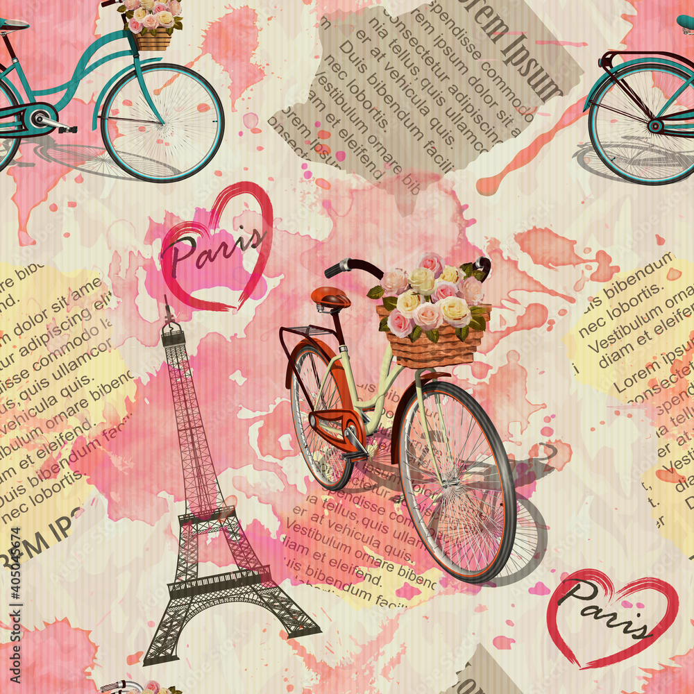 Vintage Paris Background