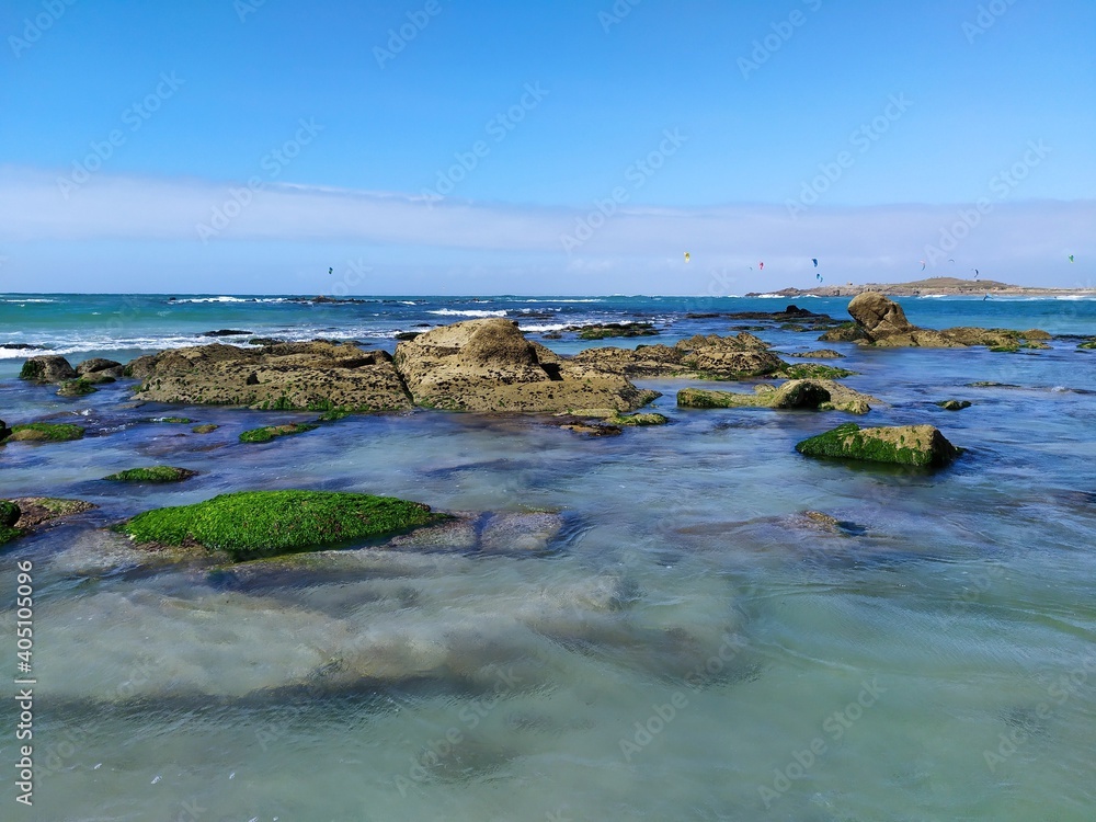Plage de Pors Carn , pointe de la torche , Finistère, Bretagne Stock ...