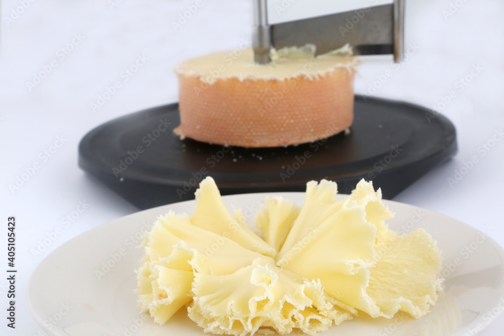 typical swiss cheese to make rosettes Stock Photo | Adobe Stock