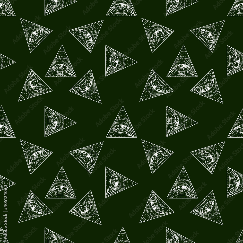 Eye of providence. Conspiracy theory. Illuminati. Masons. Mystic ...