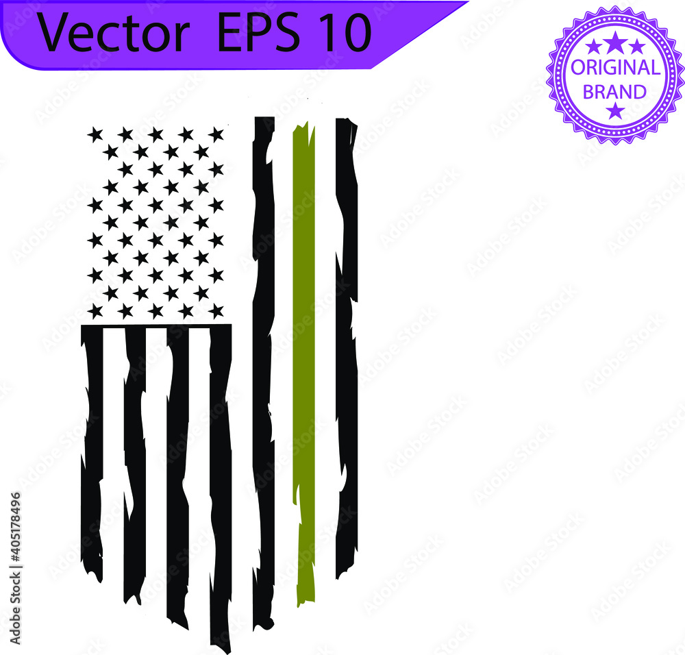 American Flag, USA Distressed and splash element Military Flag, US ...
