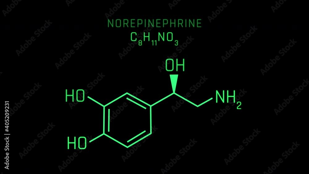 Norepinephrine or NE also called noradrenaline or NA or noradrenalin ...