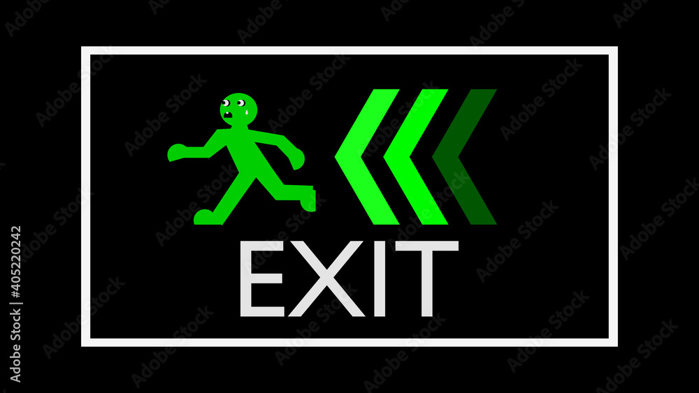 This black wall neon sign design is perfect as a warning sign for the ...