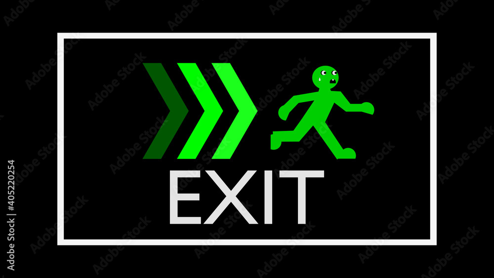 This black wall neon sign design is perfect as a warning sign for the ...