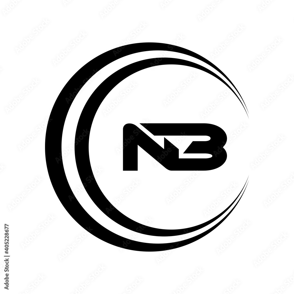 Professional Innovative Initial NB logo and BN logo. Letter BN NB ...