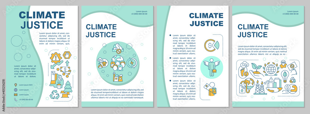 Environment pollution brochure template. Flyer, booklet, leaflet print ...