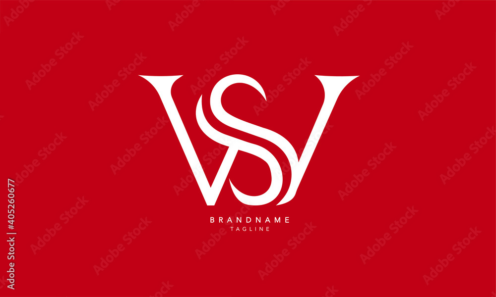 Alphabet letters Initials Monogram logo WS, SW, W and S Stock Vector ...