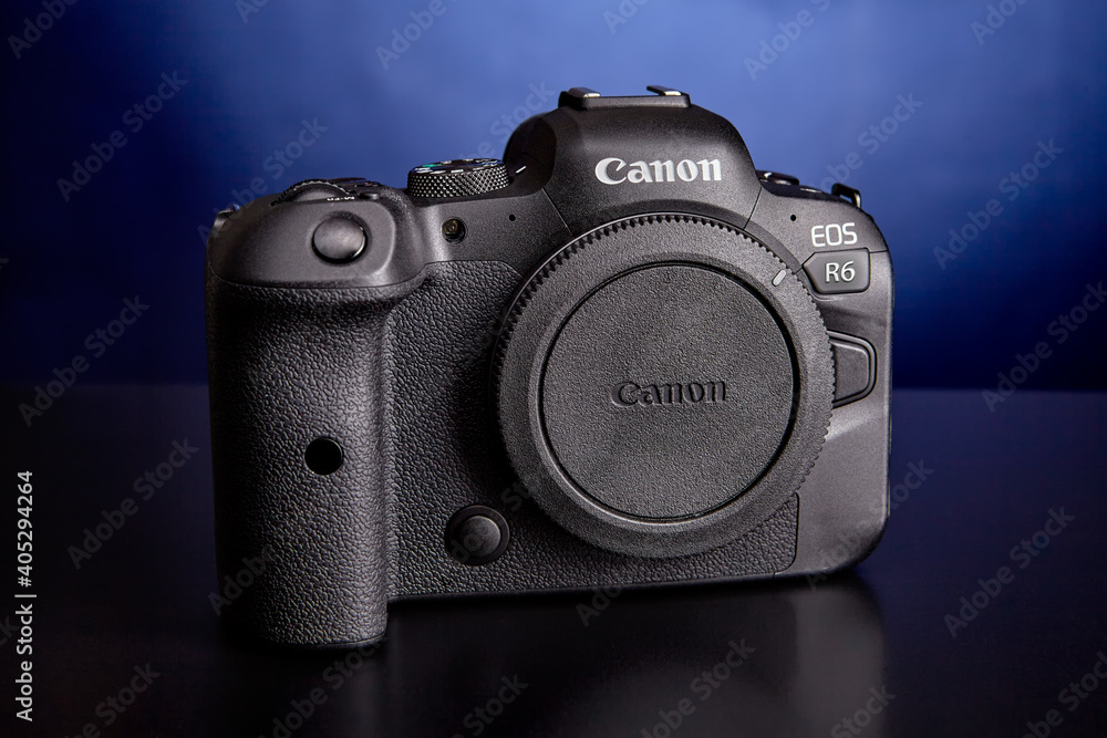 Full-frame mirrorless camera Canon EOS R6 Body. Stock Photo | Adobe Stock