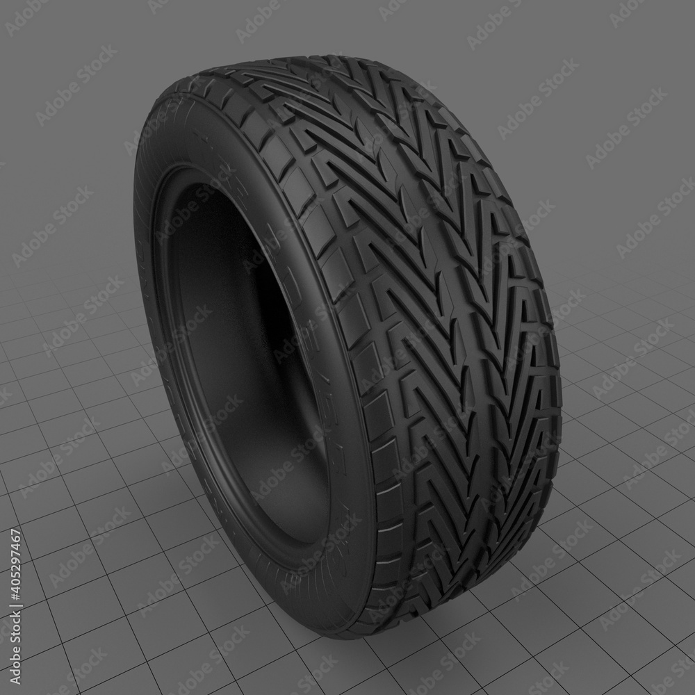 Tire Stock 3D asset | Adobe Stock