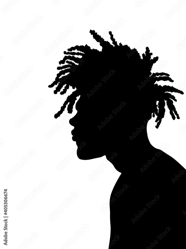 Dreadlocks hairstyle, afro hair and beard.Black Men African American ...