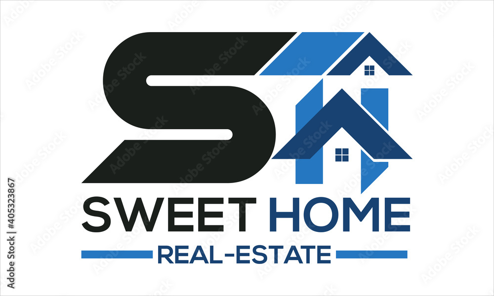 Sweet Home logo template Stock Vector | Adobe Stock