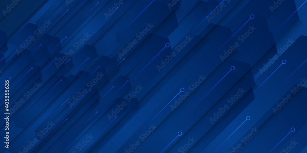 Vector banner design, illustration technology with line pattern over ...