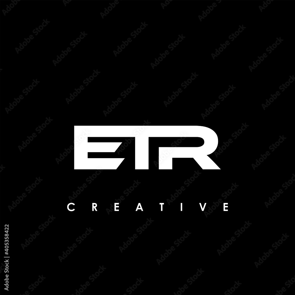 ETR Letter Initial Logo Design Template Vector Illustration Stock ...