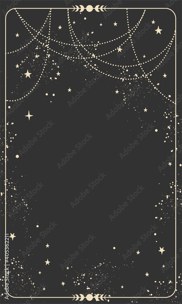 Vintage celestial mystical background for astrology, divination, tarot ...