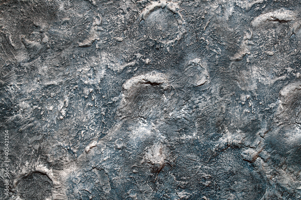 Uneven harsh surface texture of motlen and solidified metal. Lumps big ...