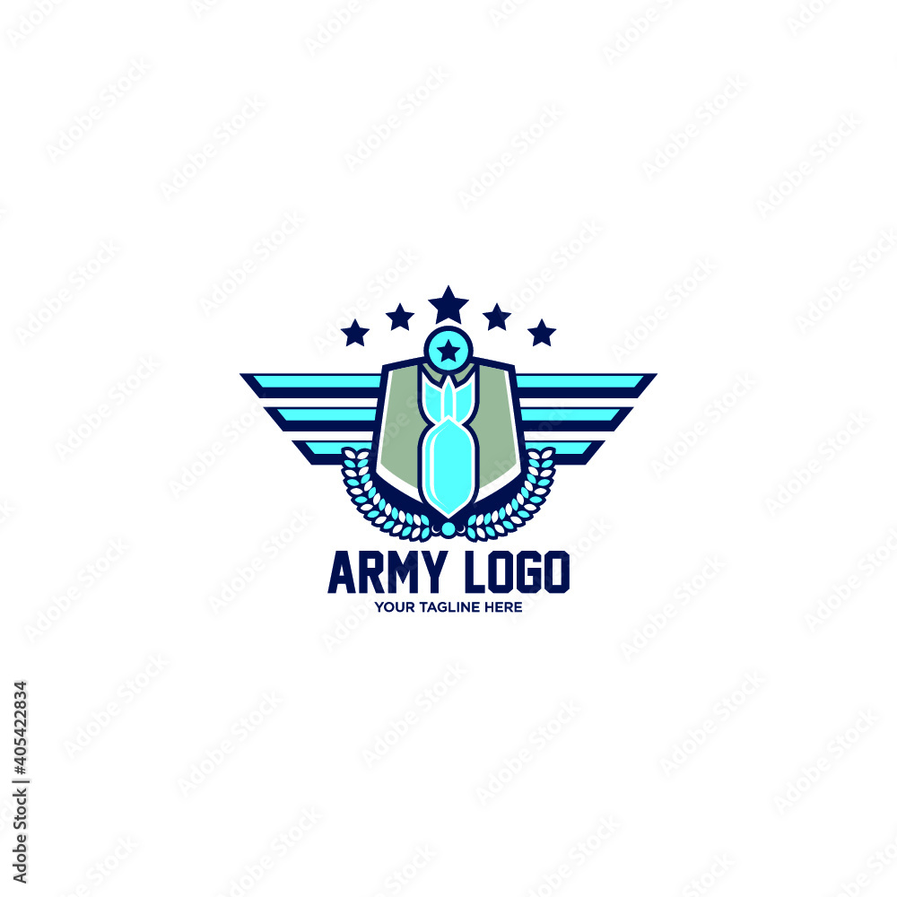 Military bomb, bomber logo on white background Stock Vector | Adobe Stock