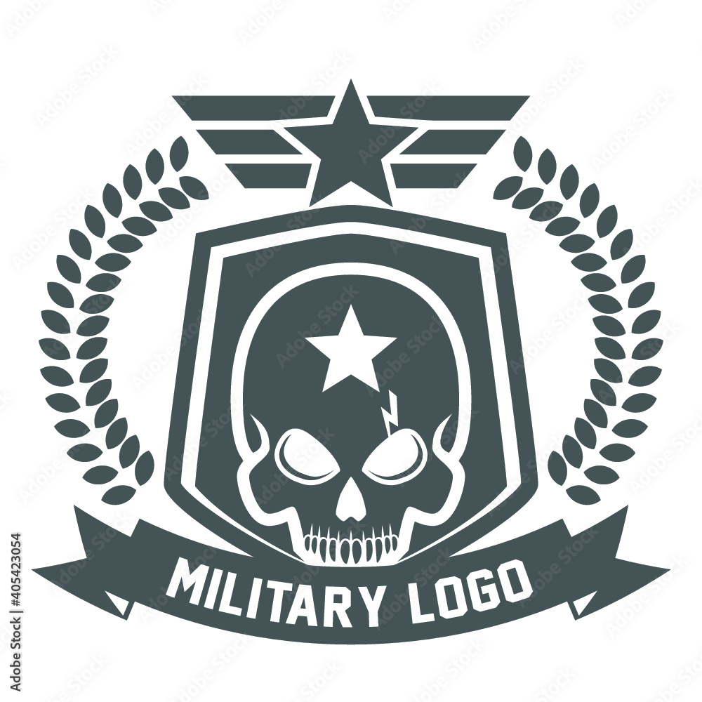 Army Skull E Sport Logo Stock Vector | Adobe Stock