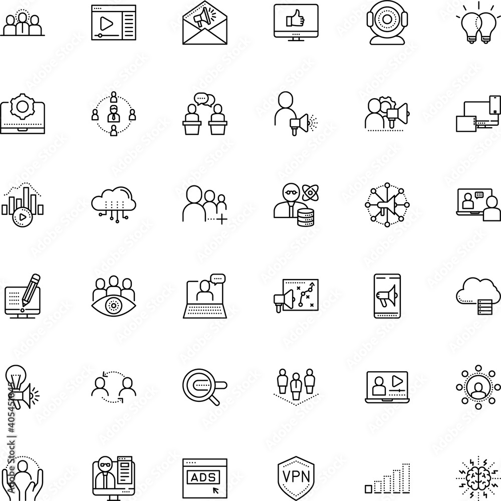 communication vector icon set such as: paper, shape, share, transfer ...