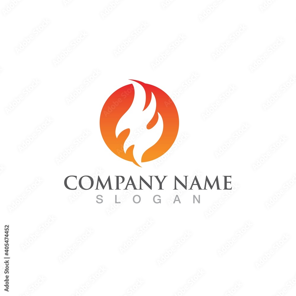 Fire fox logo and symbol vector image Stock Vector | Adobe Stock