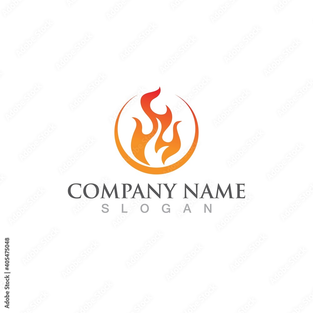 Fire fox logo and symbol vector image Stock Vector | Adobe Stock