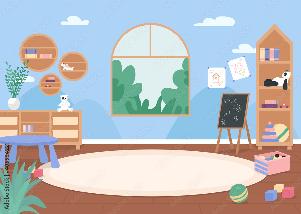 Kindergarten Classroom Background