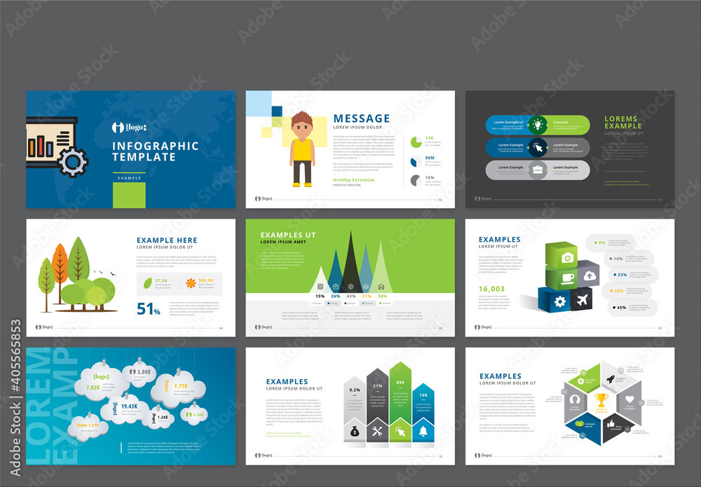Infographic Presentation Layout Stock Template | Adobe Stock