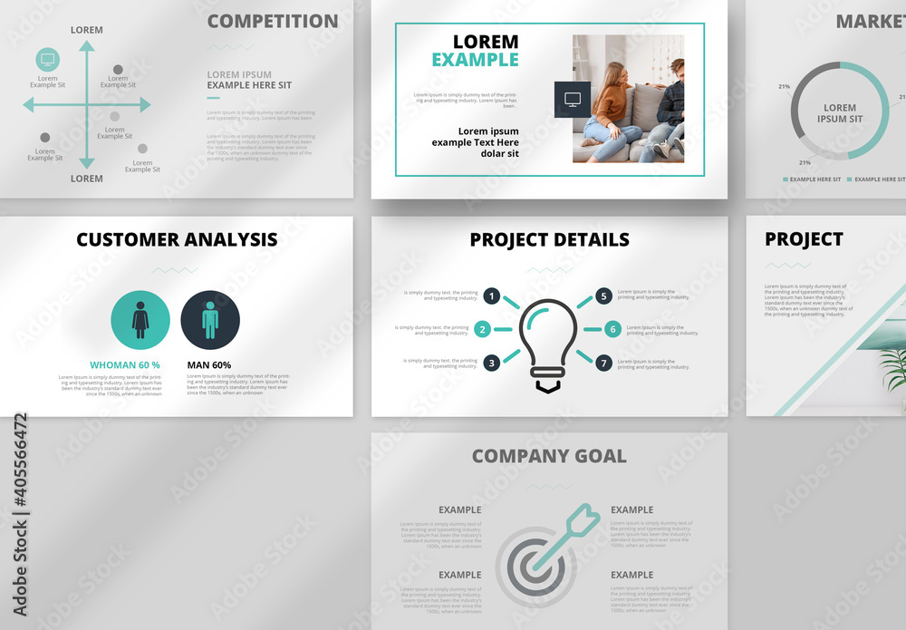 Project Proposal Presentation Layout Stock Template | Adobe Stock