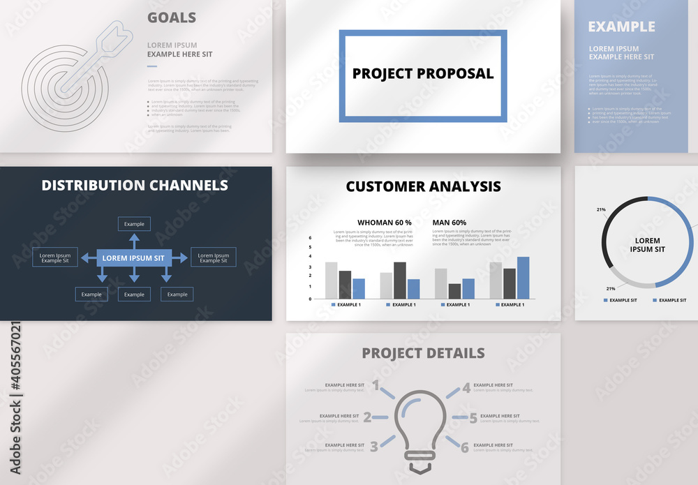 Proposal Presentation Layout Stock Template | Adobe Stock