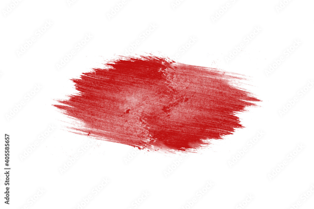 Abstract red watercolor hand paint texture, isolated on white ...