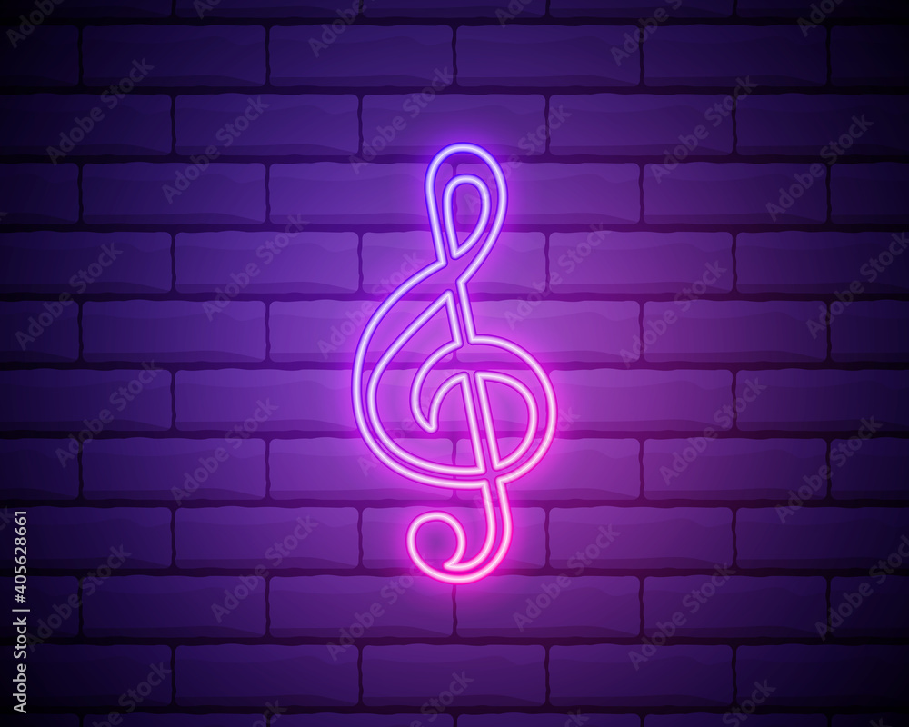 Neon Colorful Music Symbols