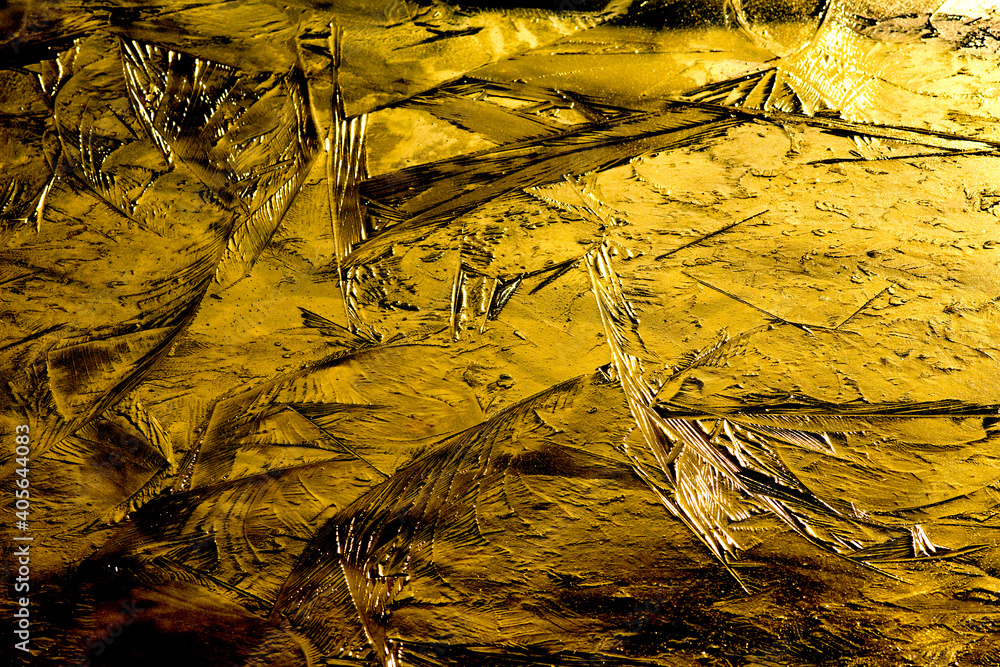 gold Colourful Paint Texture. Elegant Ink Paint Surface Stock Photo ...