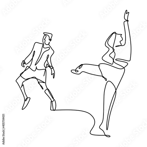 Drawing Of People Dancing