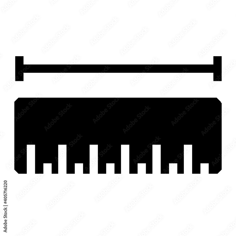 rulers logo or illustration with solid stroke style vector design ...