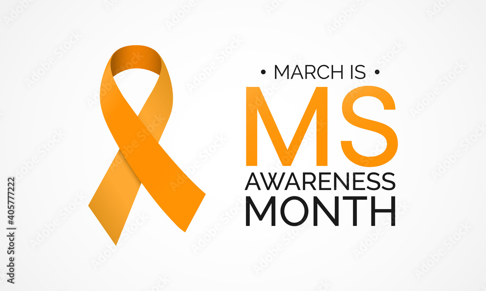 Vector illustration on the theme of Multiple Sclerosis awareness month ...