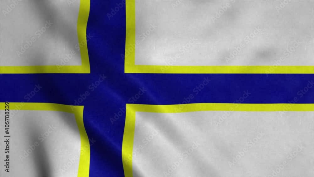 Bayamon flag, city of Puerto Rico, waving in wind. Realistic flag ...