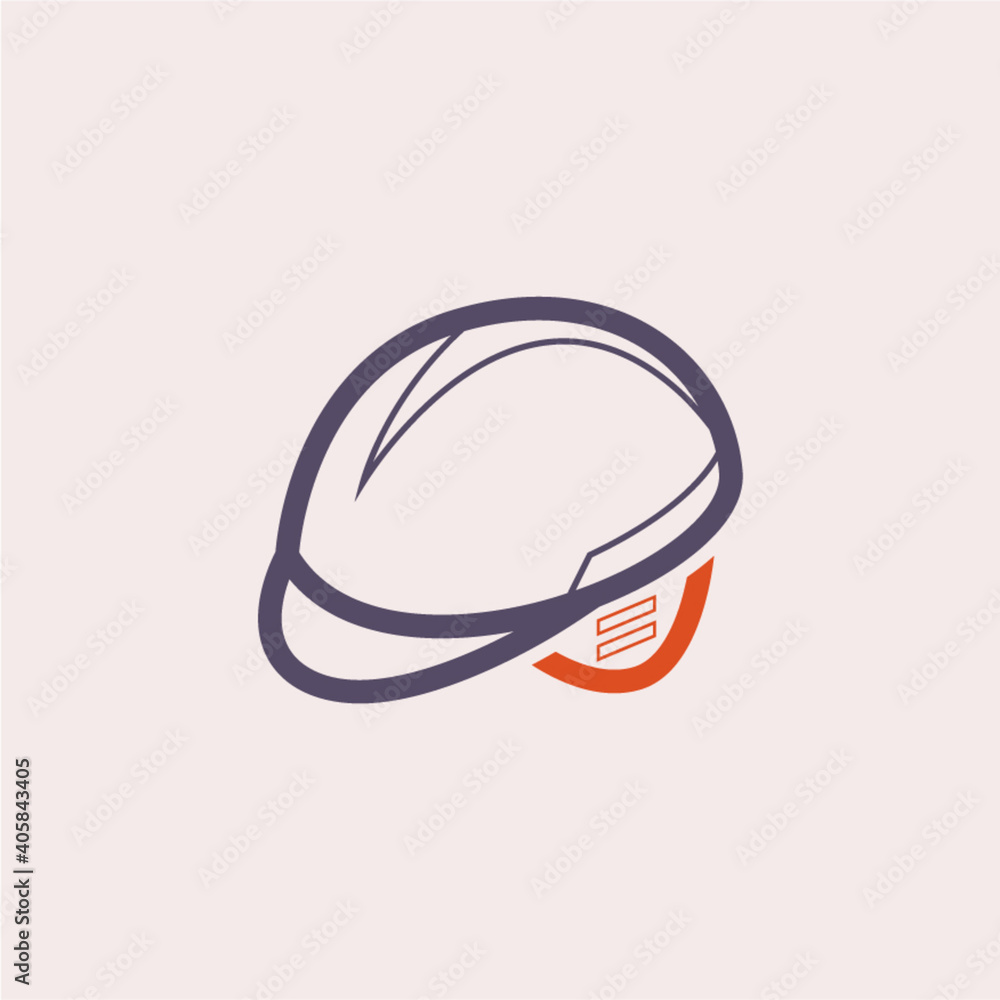 Hard hat or bump cap vector icon. That is type of helmet component of ...