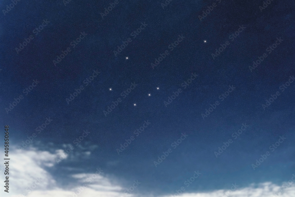 Telescopium star constellation, Night sky, Cluster of stars, Deep space ...