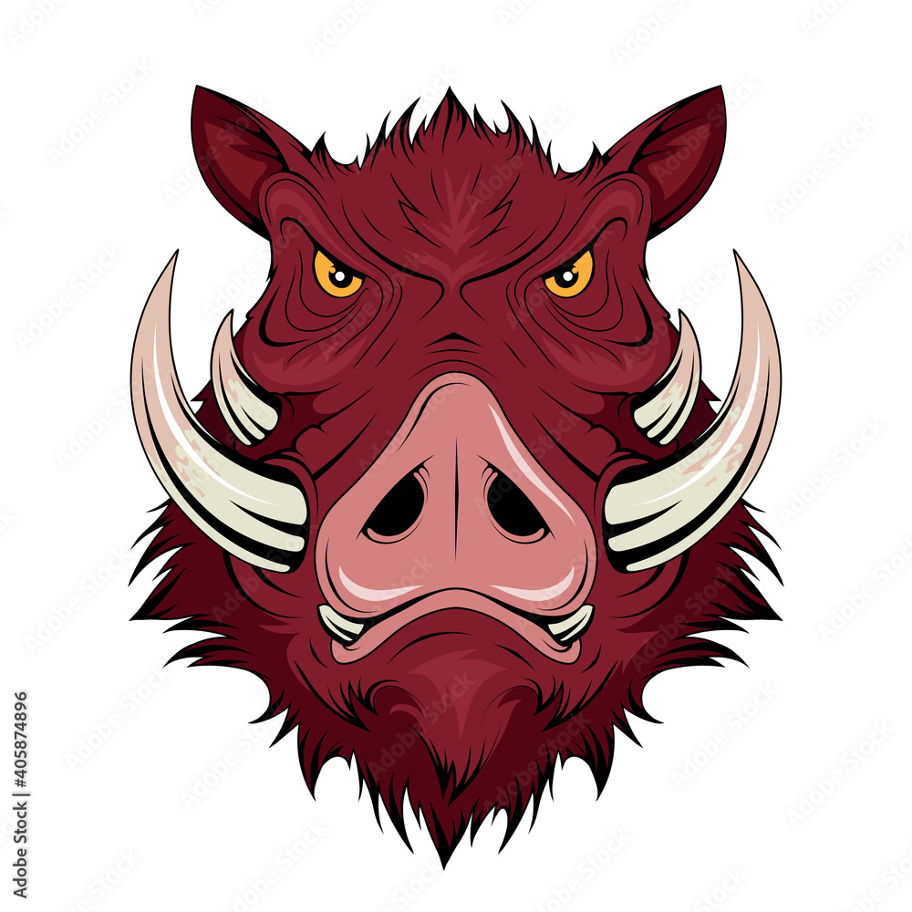Wild Boar Head. Pig. Boars Head Logo. Sketch for mascot, logo or symbol ...