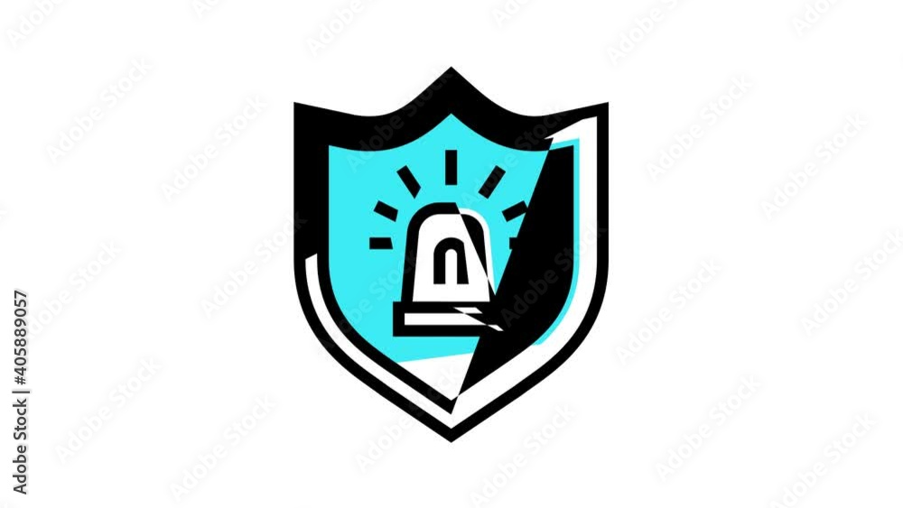 police station sign animated color icon. police station sign sign ...