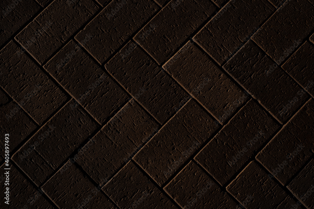 Black brick wall background, brick room, interior texture, wall ...