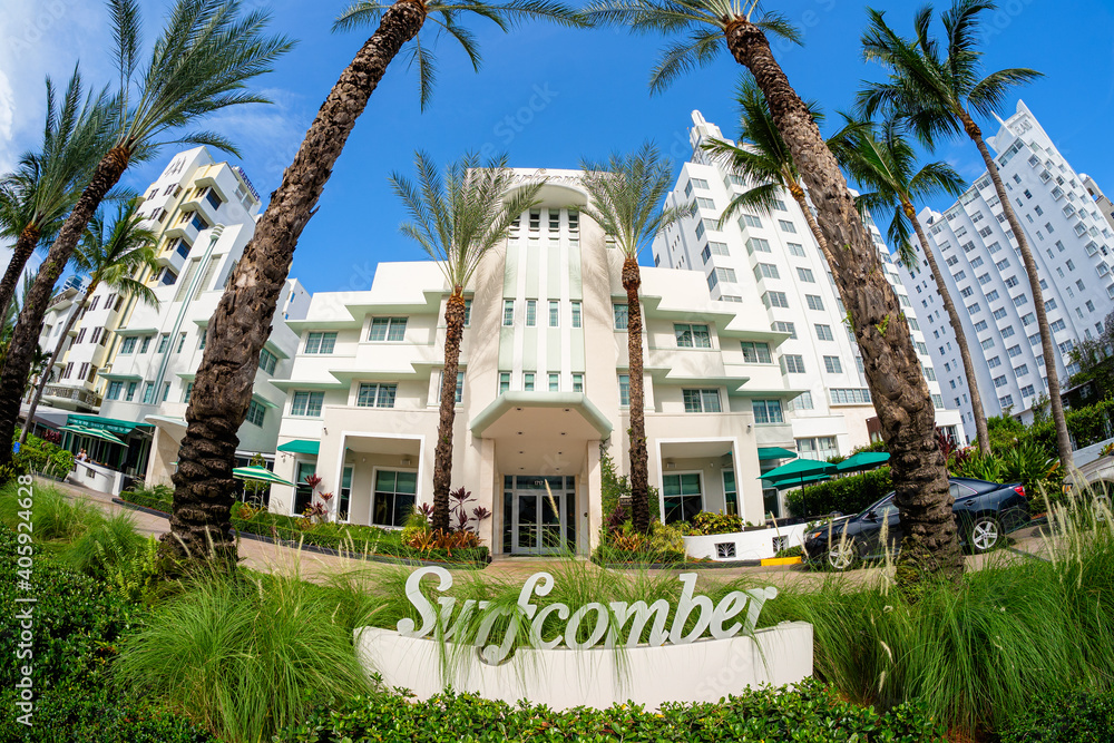The Surfcomber Hotel in Miami Beach is a popular international travel ...