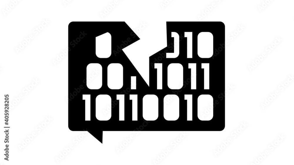 hacked password binary code animated glyph icon. hacked password binary ... hacked password binary code animated glyph icon. hacked password binary ...