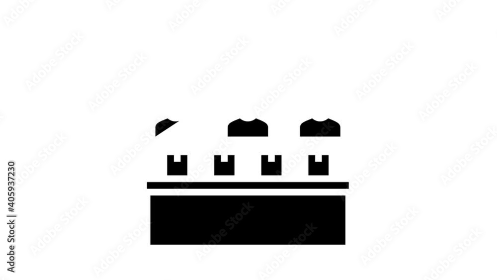 factory employees controlling manufacturing process animated glyph icon ...